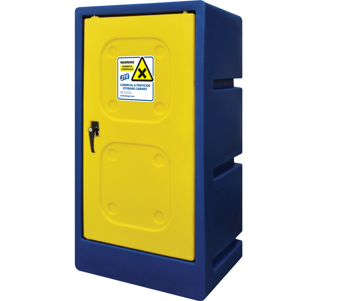 Medium Chemical Storage Cabinet (Navy & Yellow)