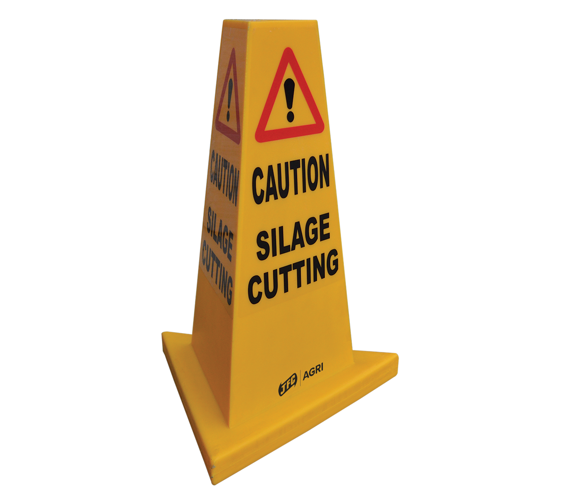 Yellow Hazard Cone (Silage Cutting)