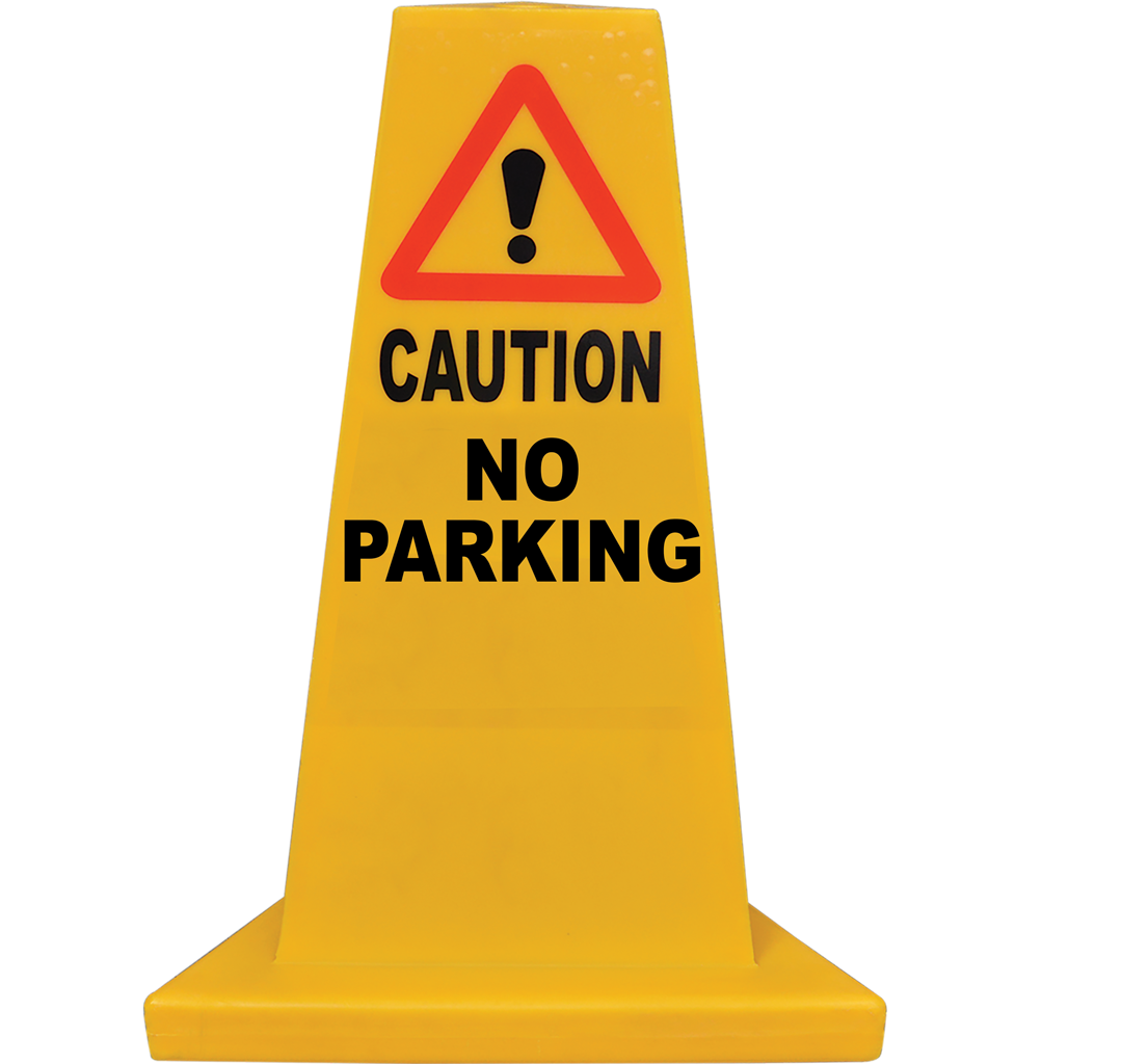 Yellow Hazard Cone (No Parking)